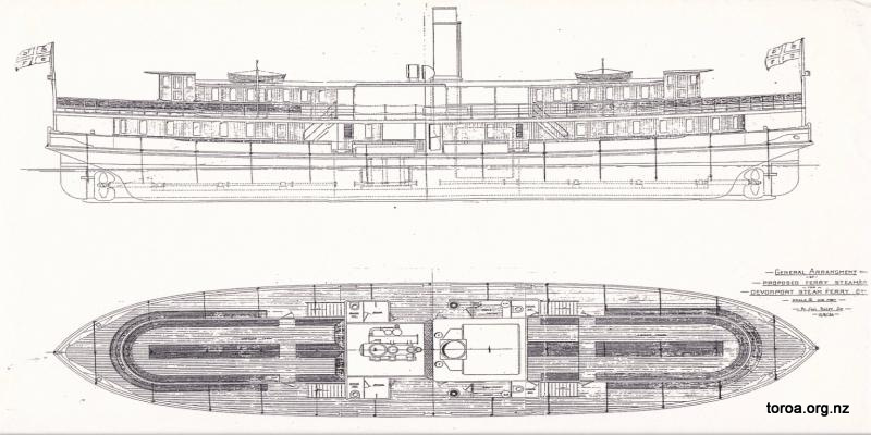 1924 G.T. Niccol contracted to build new ferry – Steam Ferry Toroa